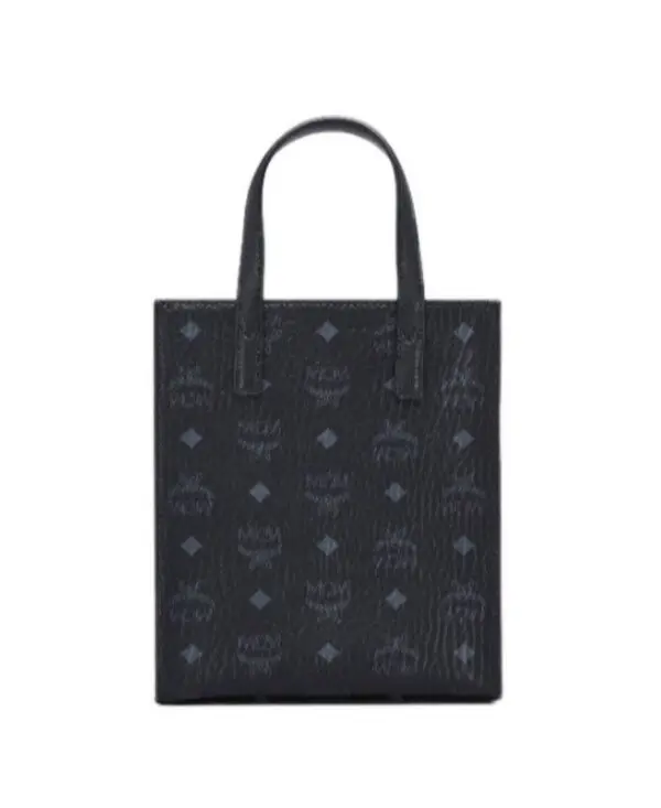 Mcm All-over Logo Printed Mini Tote Bag