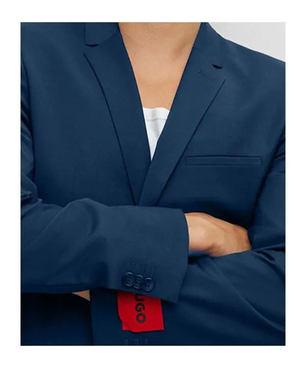 Hugo Boss Single-breasted Wool-blend Blazer