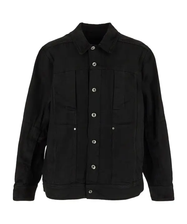 Rick Owens Long-sleeved Button-up Jacket - Black