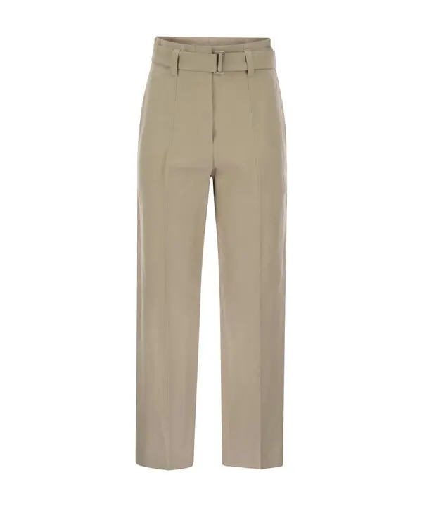 Brunello Cucinelli High-waist Belted Trousers - No