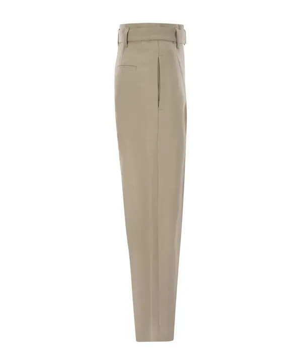 Brunello Cucinelli High-waist Belted Trousers - No