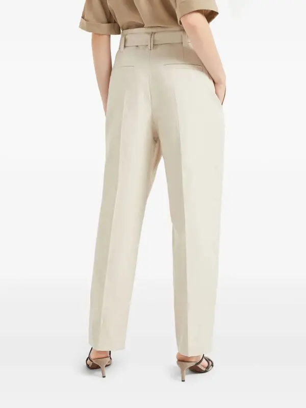 Brunello Cucinelli High-waist Belted Trousers - No