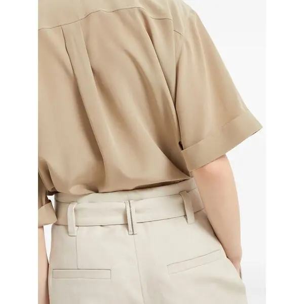 Brunello Cucinelli High-waist Belted Trousers - No