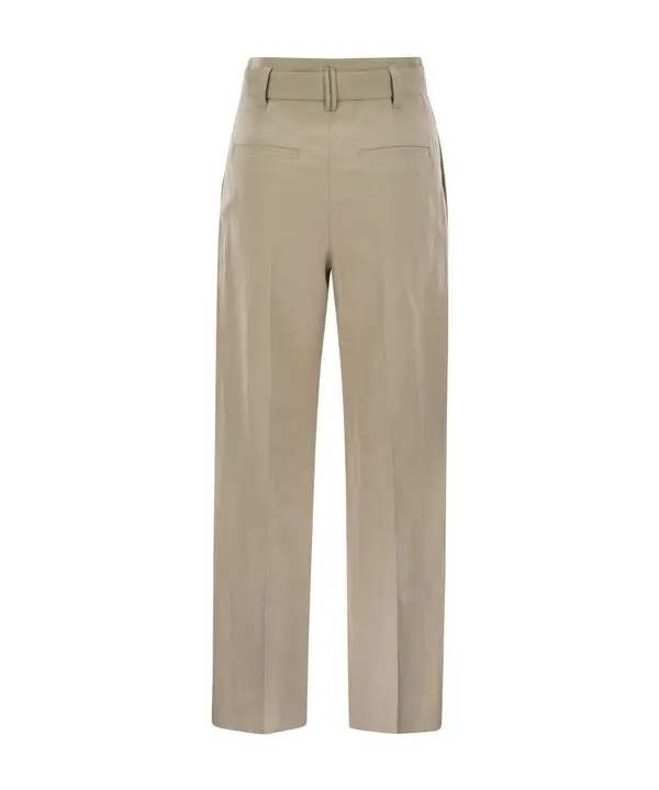 Brunello Cucinelli High-waist Belted Trousers