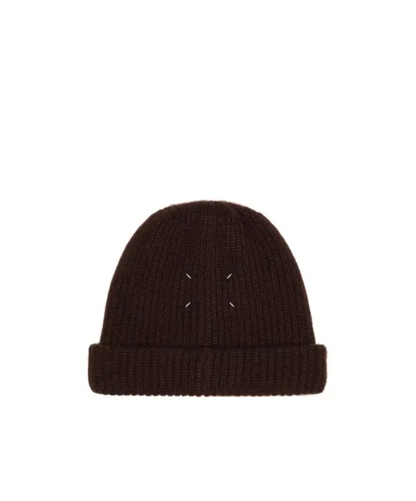 MAISON MARGIELA Cashmere Beanie - Tapenade