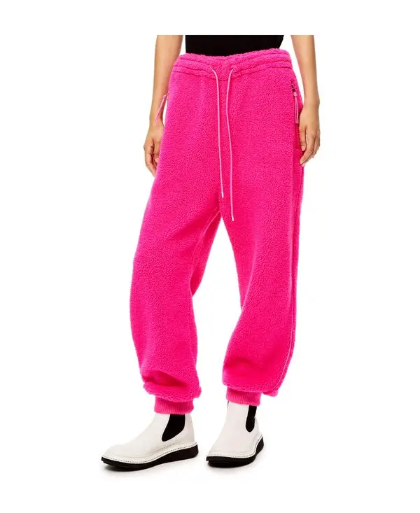 Loewe Fleece Sweatpants With Drawstring Waist