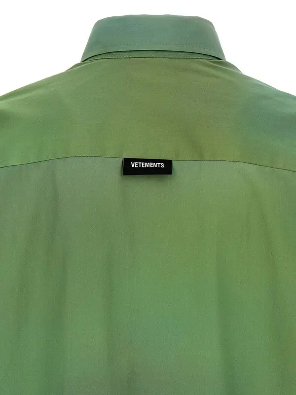 Vetements Anime-print Cotton Shirt - Green