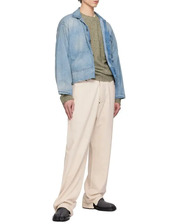 MAISON MARGIELA Denim Caban Jacket - Light Blue