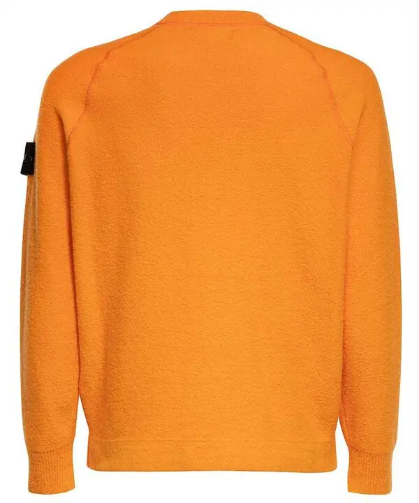 Stone Island Logo Sweater - Orange