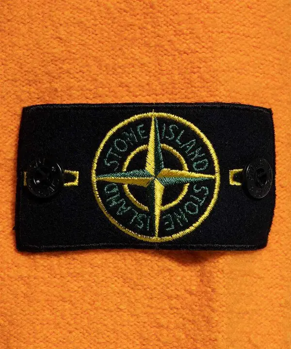 Stone Island Logo Sweater - Orange