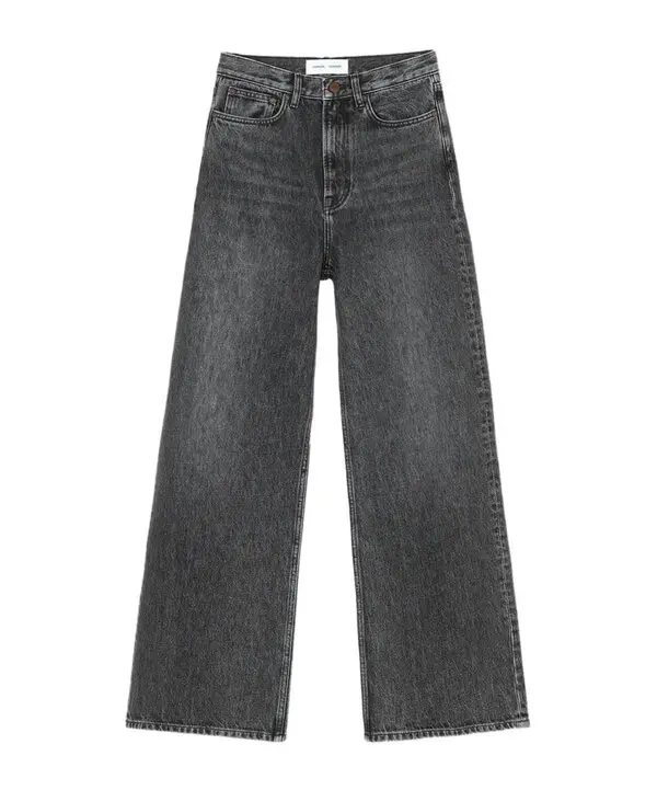 SAMSOE SAMSOE Multi-pocket Wide-leg Jeans - Black