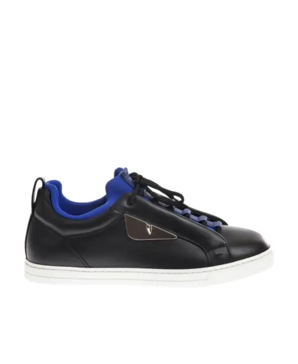 Fendi Bag Bugs Lace Up Sneakers - Black