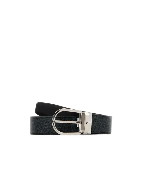 Montblanc Horseshoe Reversible Belt - Black