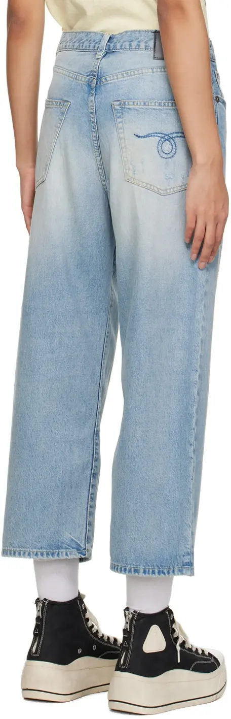 R13 High-rise Wide-leg Jeans