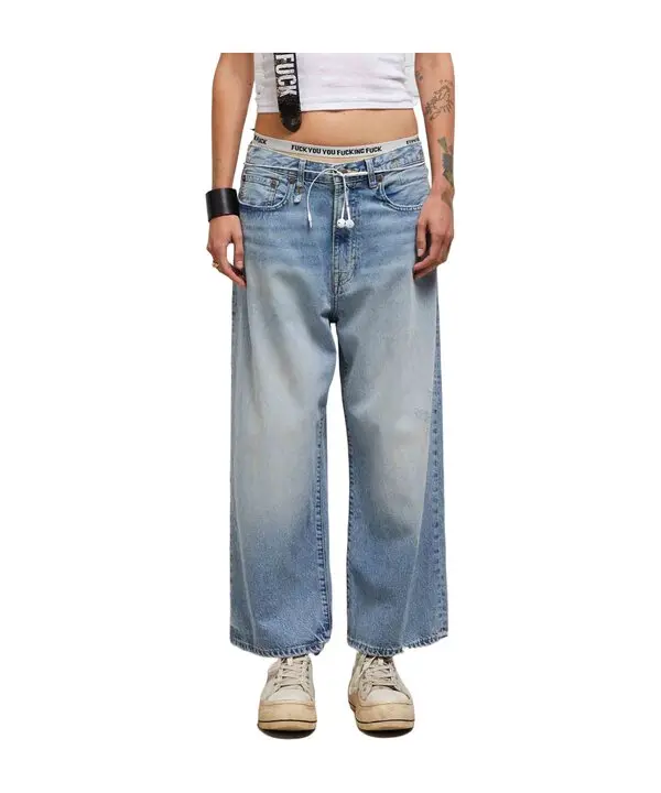 R13 High-rise Wide-leg Jeans