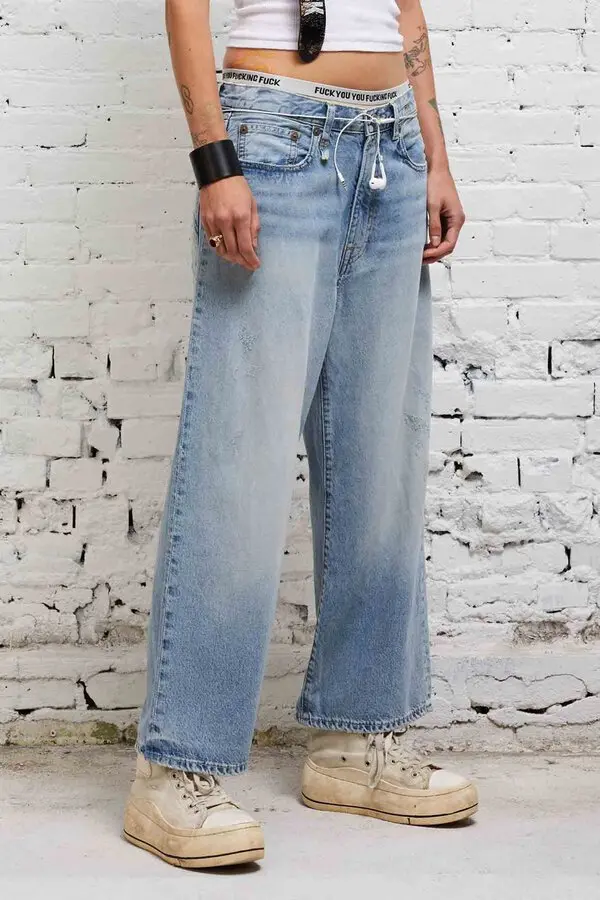 R13 High-rise Wide-leg Jeans