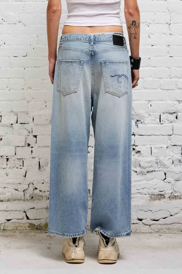 R13 High-rise Wide-leg Jeans