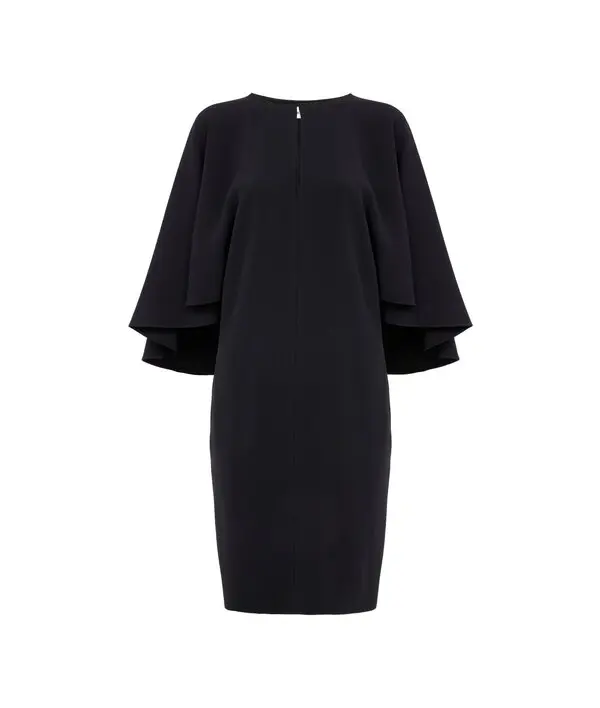Chloé Cape Sleeves Mini Dress - Black