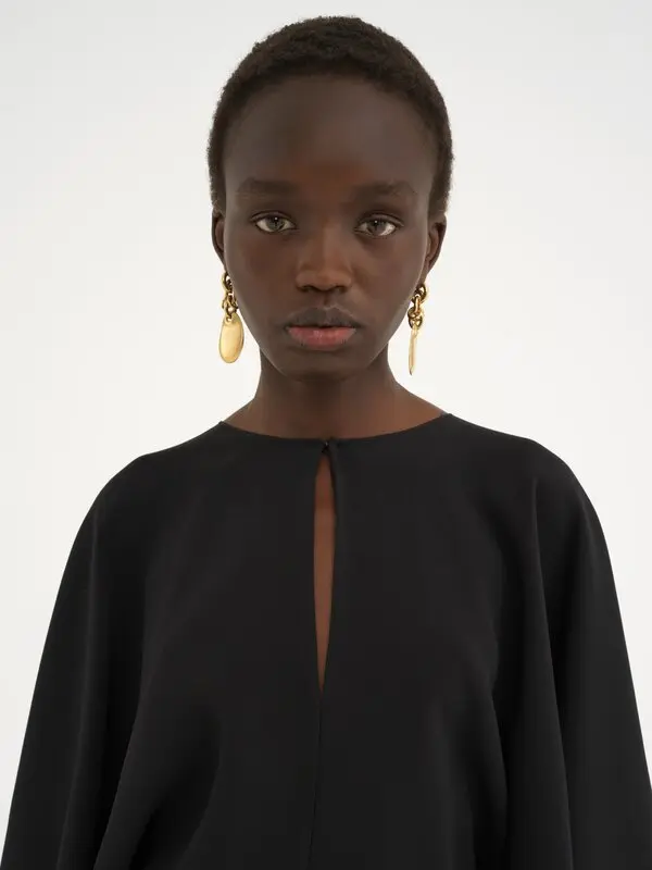 Chloé Cape Sleeves Mini Dress