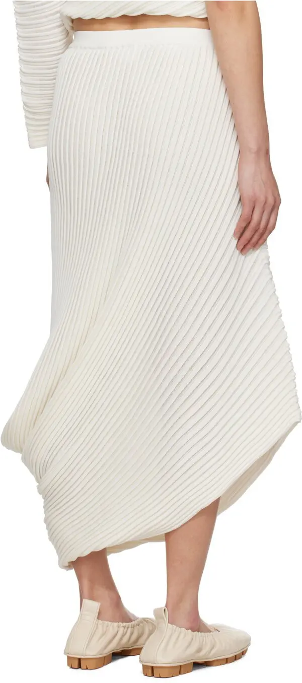 Issey Miyake Stream Knitted Midi Skirt