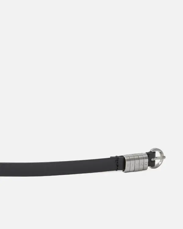 Pinko Logo Plaque Buckle Belt - Black