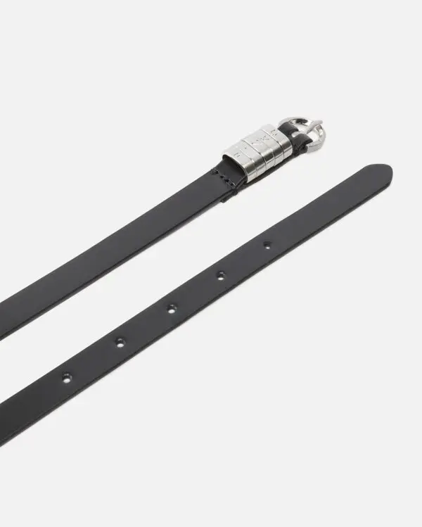 Pinko Logo Plaque Buckle Belt - Black