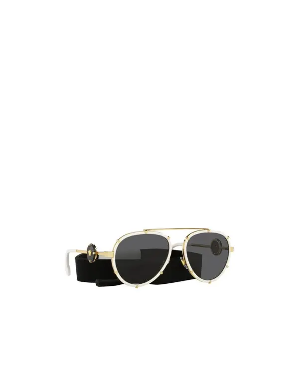 Versace Aviator Frame Sunglasses