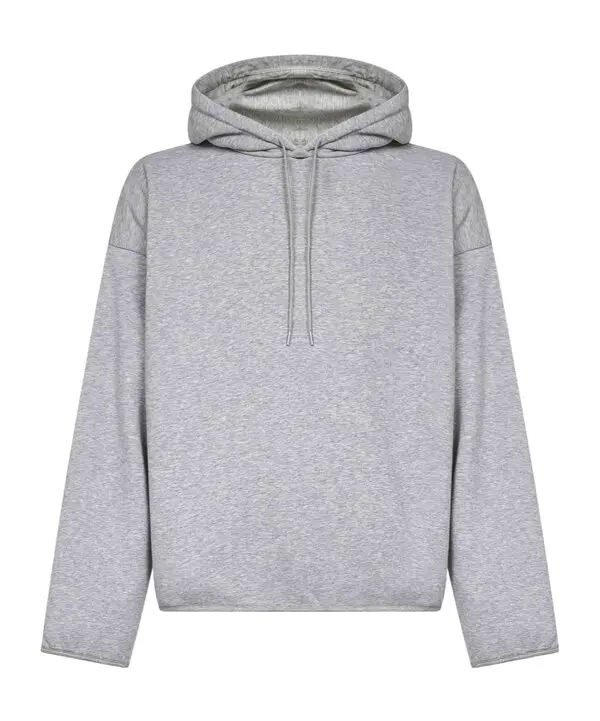 MAISON MARGIELA Dropped-shoulder Hooded Sweatshirt - Grey