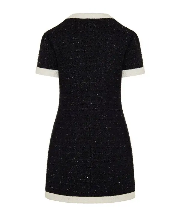Valentino Garavani Sequin Embellished Tweed Mini Dress