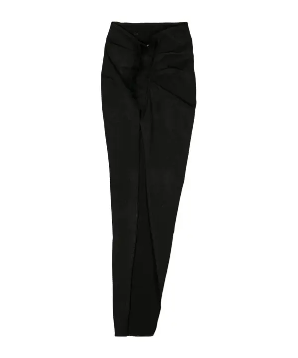 Rick Owens Ruched Long Skirt - Black