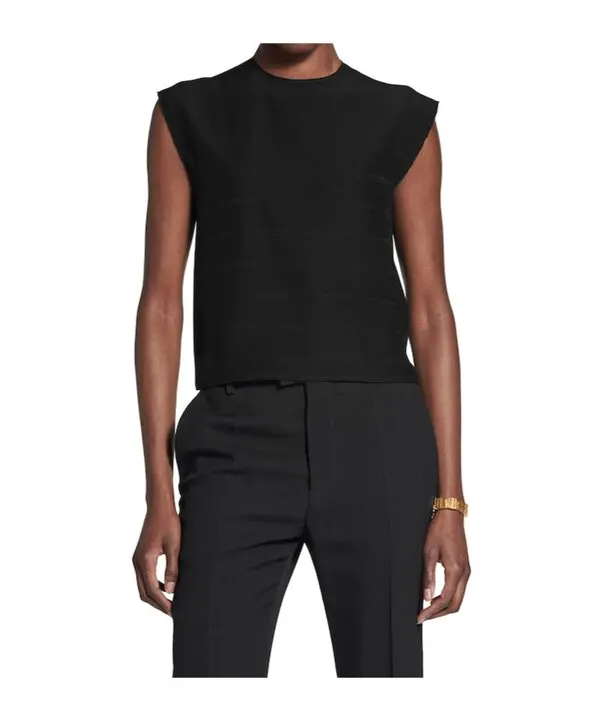 Balenciaga Sleeveless T-shirt With Allover License Artwork