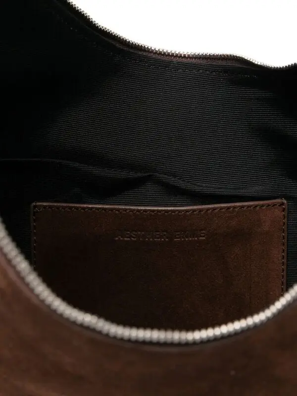 AESTHER EKME Suede Crescent Shoulder Bag - Black