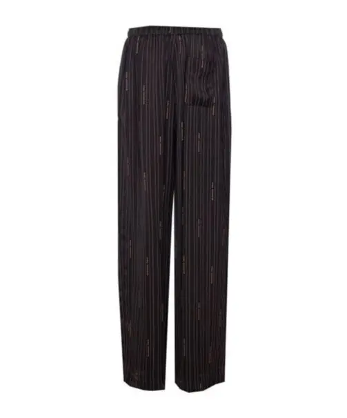 Balenciaga Elasticated Waist Wide-leg Pants With Striped Print
