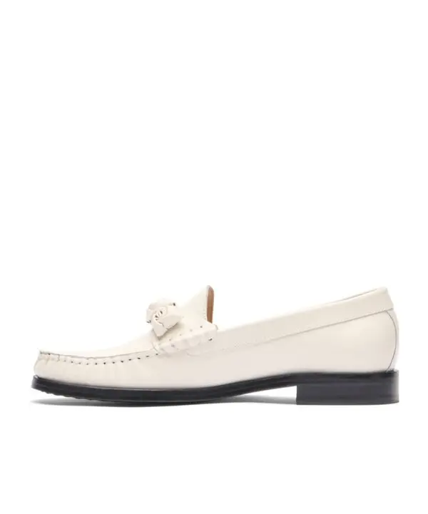 STUART WEITZMAN Rose Detail Loafers - Cream