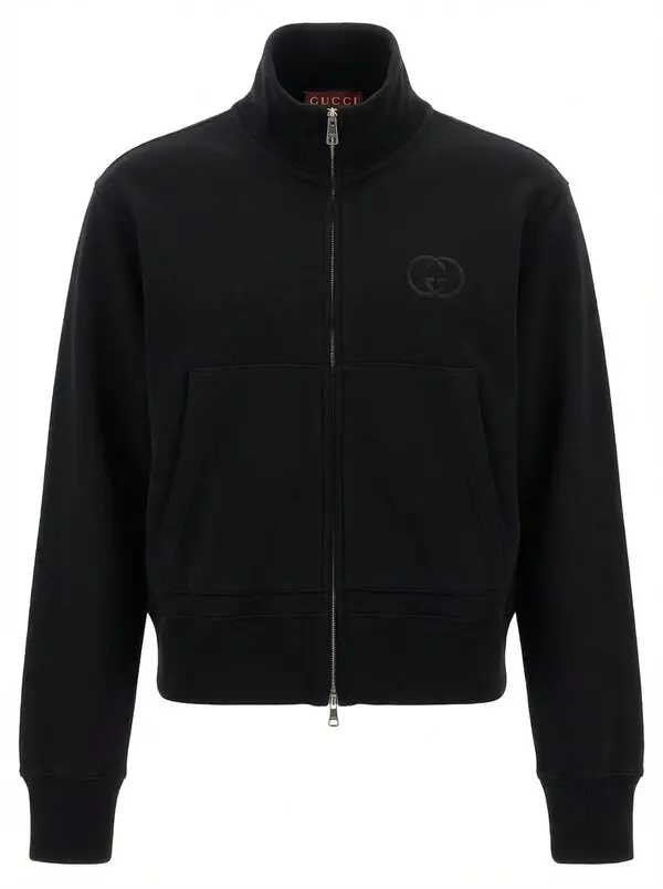 Gucci Brushed Jersey Zip Sweatshirt