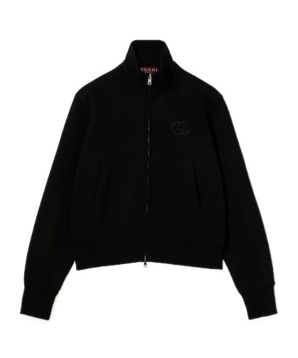 Gucci Brushed Jersey Zip Sweatshirt