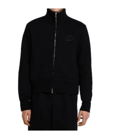 Gucci Brushed Jersey Zip Sweatshirt