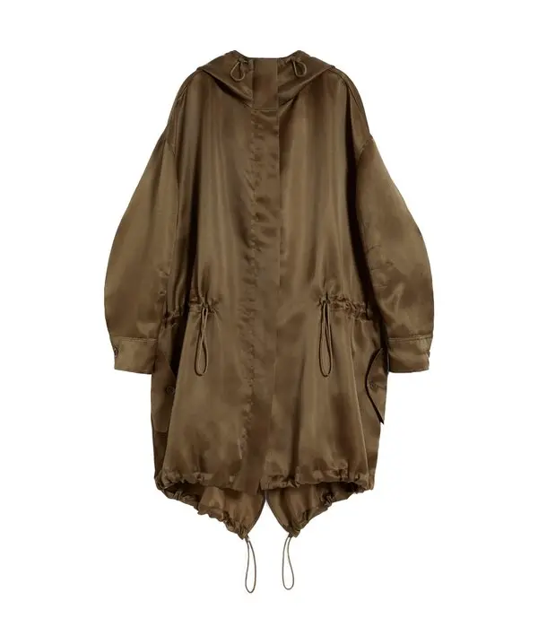 Max Mara Drawstring Hooded Coat