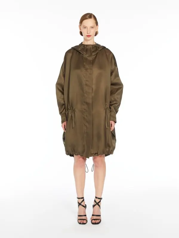 Max Mara Drawstring Hooded Coat