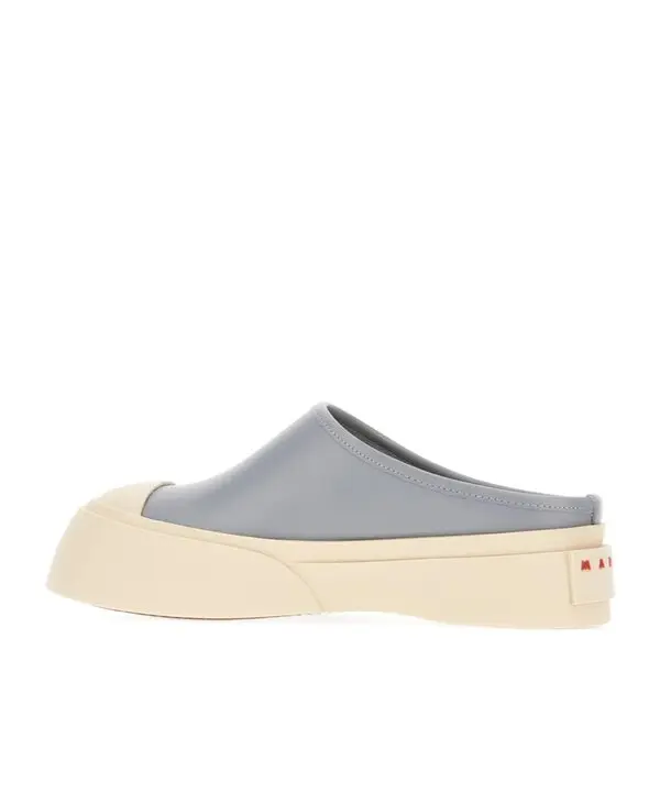 Marni Leather Mules With Rubber Toecap