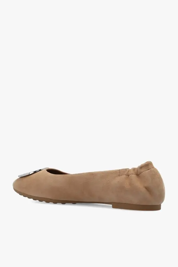 Tory Burch Claire Ballet Flats With Metal Logo