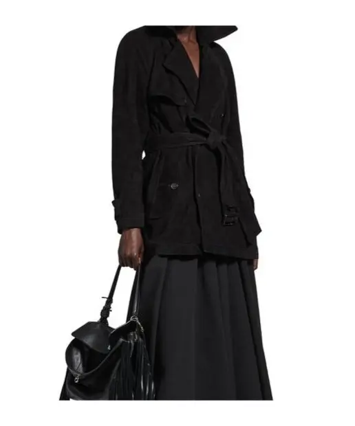 Balenciaga Cocoon Belted Short Trench Coat