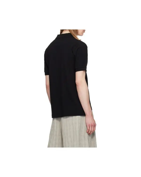 Play Comme Des Garcon Embroidered Logo Polo Shirt - Black