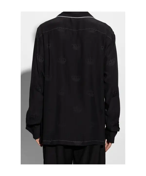 Dolce & Gabbana Dolce Gabbana Contrast-stitch Long-sleeved Pajamas Top