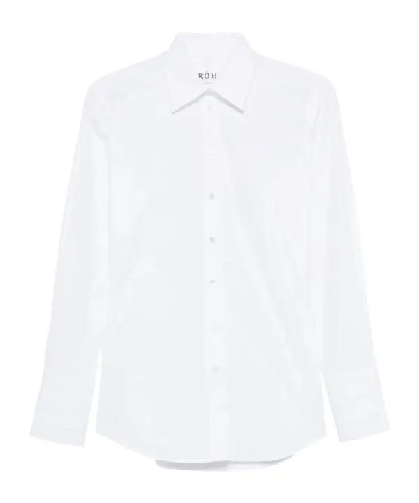 RÓHE Button-up Shirt With Classic Collar - White