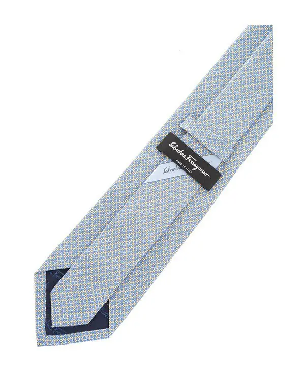 FERRAGAMO Printed Silk Neck Tie