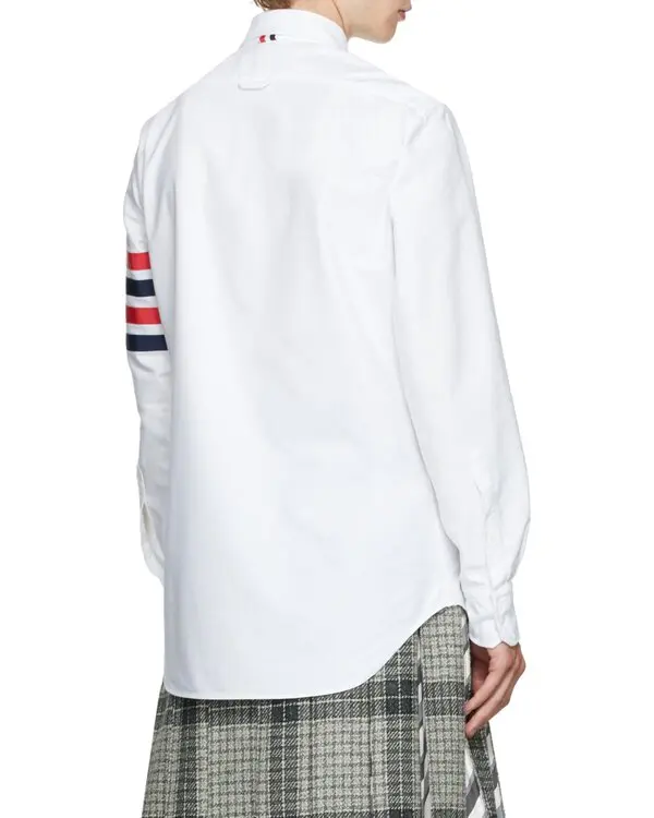 Thom Browne 4-bar Stripe Shirt - White