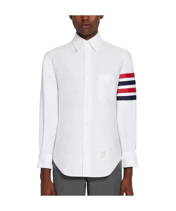 Thom Browne 4-bar Stripe Shirt - White