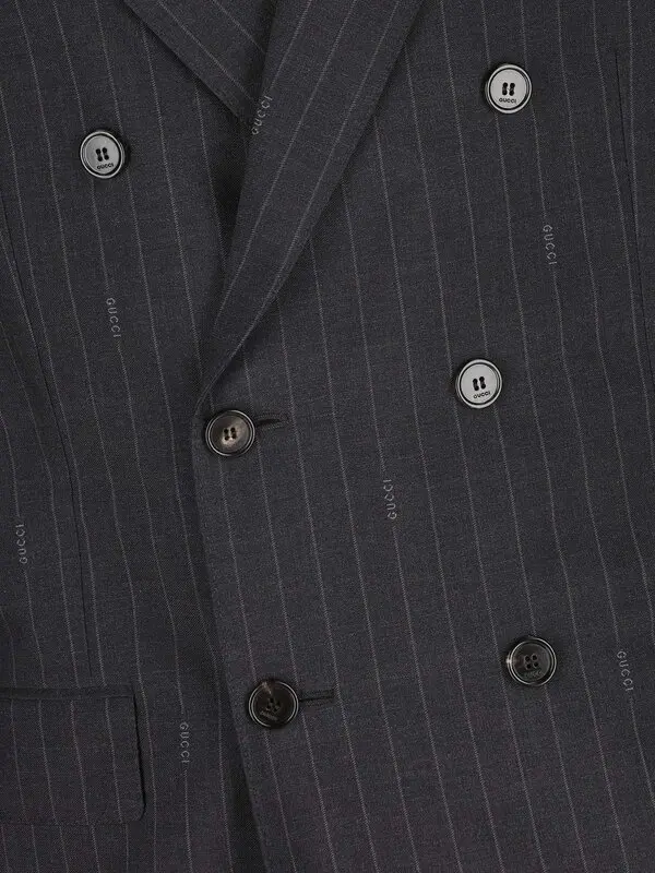 Gucci Pinstriped Tailored Blazer