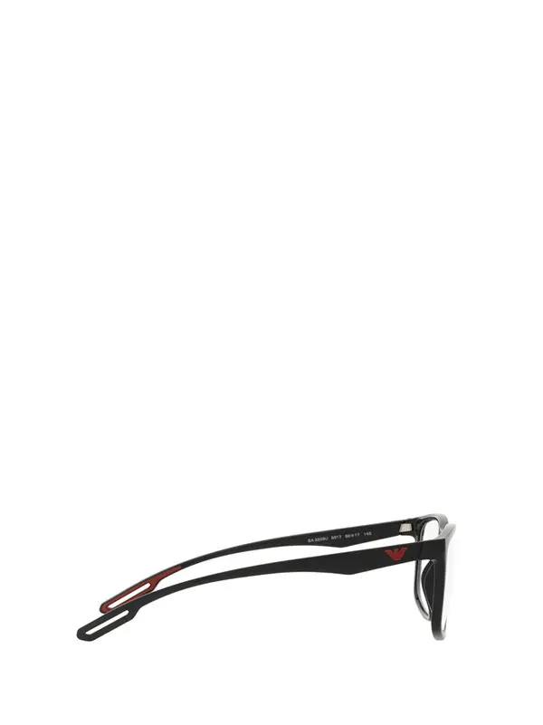 Emporio Armani Rectangle Frame Eyeglasses - Black